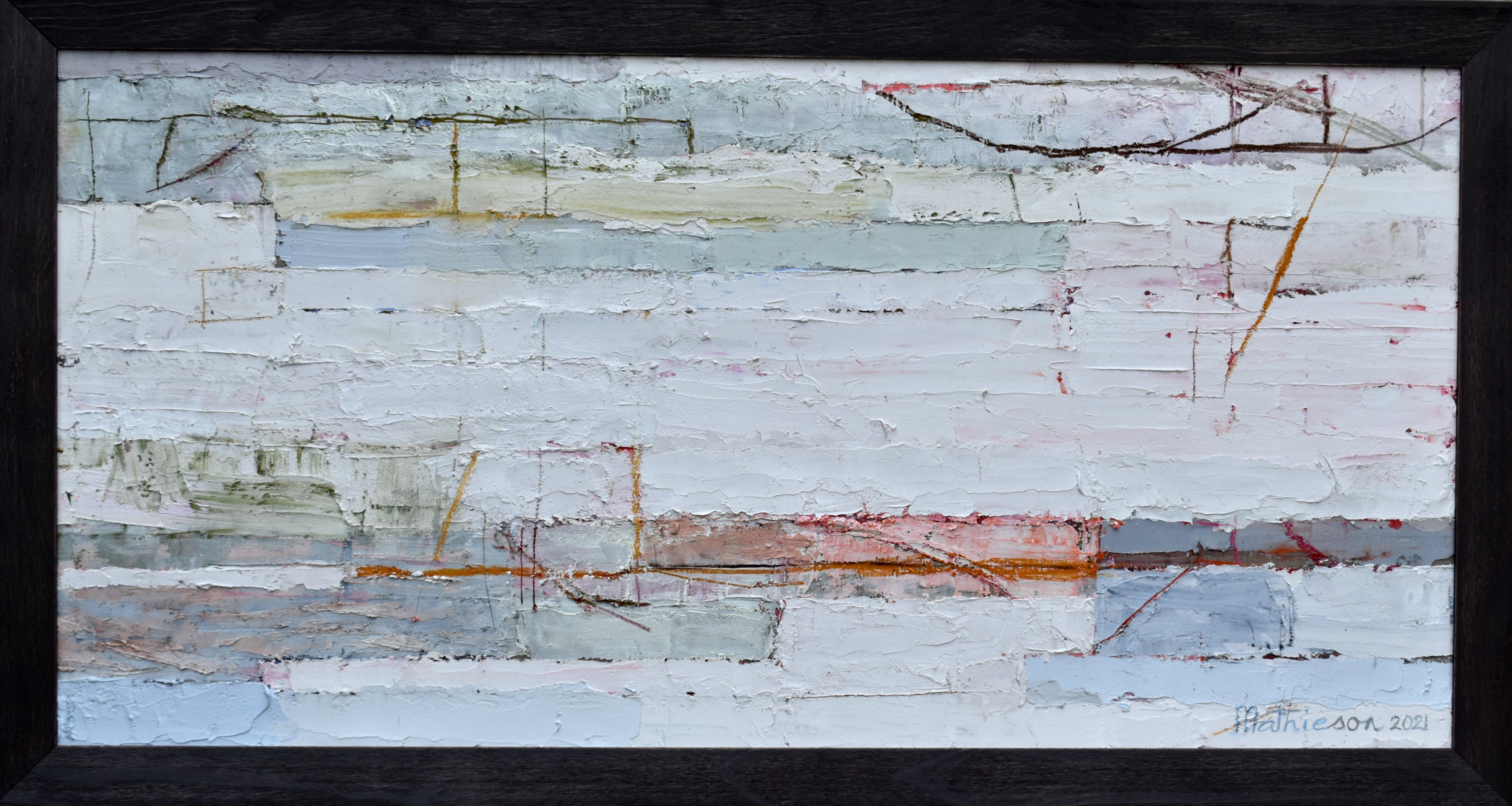 Into Port. Oil on panel 2021 – Christine Mathieson