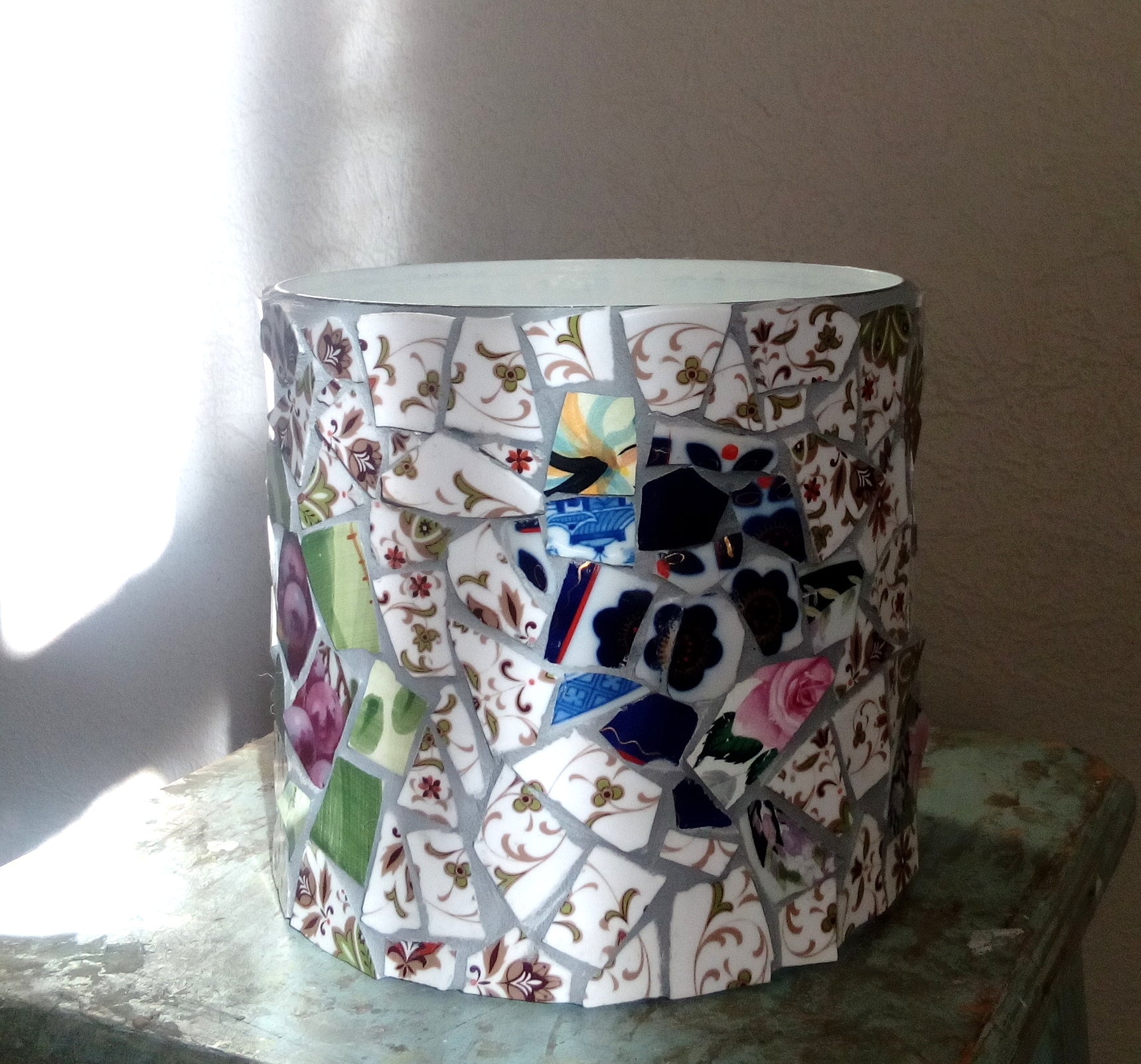 Mosaic Jardiniere 2017. private Collection – Christine Mathieson